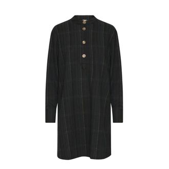 Ichi Ichi - Ihkate Woolley Dress - Femme - Robes - Noir - Taille: 44 FR