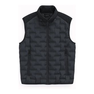 Bugatti Homme, Vestes, Bleu, Taille: M Veste avec surpiq&ucirc;res d&eacute;coratives et col ajustable