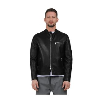 The Jack Leathers Perforierte Lederjacke - - Jackets - Herren - Schwarzk - L