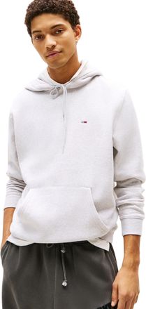 Tommy Jeans TJM Reg S Flag Hoodie Pullover-Kapuzenpulli, Herren, Grau (Silver Grey Heather), XXXL