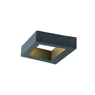 SLV Wandaufbauleuchte BOOKAT / Beleuchtung für Wände, Wege, Eingänge, LED Spot außen, Aufbau-Leuchte Outdoor, Gartenlampe / IP65 3000/4000K 15W 990lm anth