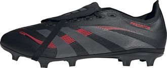 adidas Unisex Predator League FOLD-Over Tongue Firm Multi Ground Football Boots Fußballschuhe, Core Black/Grey Four/Lucid Red, 47 1/3 EU