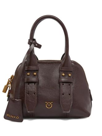 Pinko sac cabas en cuir - Marron