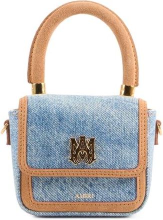 Amiri Sac &agrave; main Nano Ma en cuir et denim