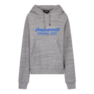 Dsquared2 Logo Print Hoodie - - Sweatshirts & Hoodies - Damen - Grau - XS
