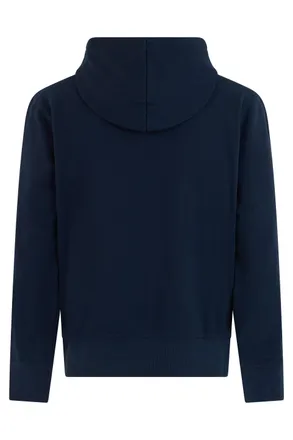 HUGO BOSS Mens Cotton Hoodie Dark Blue Jumpers Sweater