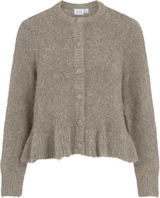 Vila Vibows L/S Flounce Knit Cardigan-Noos