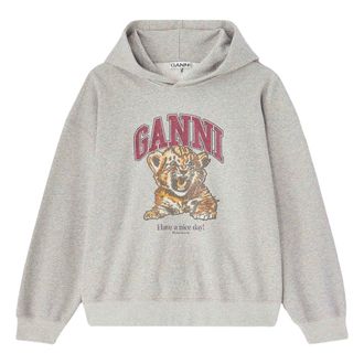 Ganni Damen, Sweatshirts & Hoodies, Grau, LGr&ouml;&szlig;e