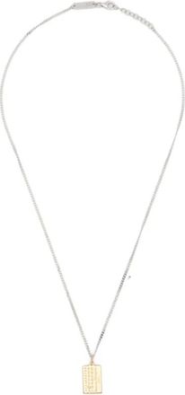 Maison Margiela Homme, Accessoires, Multicolore, Taille: ONE Size Collier avec pendentif num&eacute;rot&eacute; et diamant