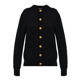 Balmain Cardigan mit Taschen - - Knitwear - Damen - Schwarzk - S