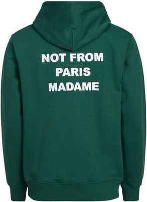 Dr&ocirc;le de Monsieur Hoodie ample Slogan en coton molleton