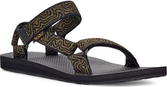Teva Herren Original Universal Sandale, Layered Rock Black/Dark Olive, 42 EU