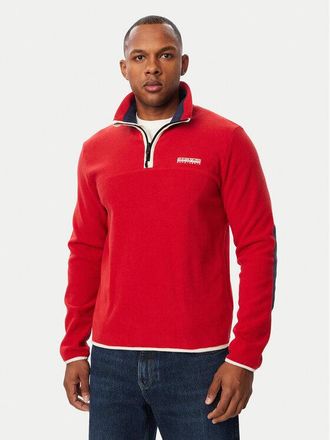 Napapijri Fleecejacke T-Dergana NP0A88UZ Rot Regular Fit
