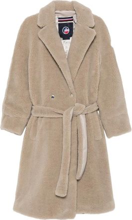 Fusalp Belted Faux-shearling Coat