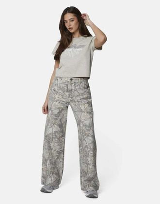 Good For Nothing Jean baggy &agrave; imprim&eacute; camouflage - Beige-Neutre