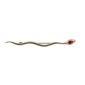 Dolce & Gabbana Silberne Kristall Serpente Brosche Pin - - Accessories - Damen - Mehrfarbig - ONE SIZE