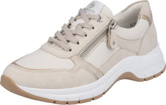Remonte Damen D0G02 Sneaker, Crema/Muschel/Offwhite/LightGold/Offwhite / 60, 37 EU Weit