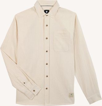 Faguo Chemise beige coton - SIGNY