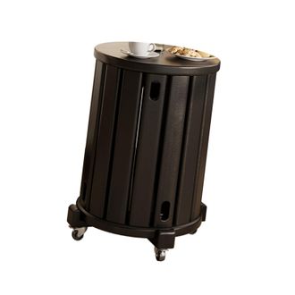 Generic 4-in-1-Holzhocker, Nachttisch-Schminkhocker, bewegliche Beistelltische, Keine Montage erforderlich, langlebig, for Schlafzimmer, Wohnzimmer, Bar(Color