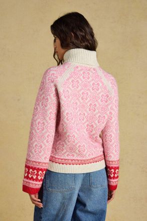 Joules Strickpullover Gemusterter Strickpullover mit abnehmbarem (1-tlg)