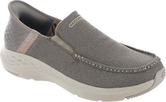 Skechers Parson Ralven Chaussures &agrave; Enfiler pour Homme, Taupe, 16 Wide