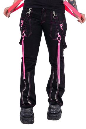 Poizen Industries Hose Fuse Cyber Goth Pants Riemen Rave Trousers Visual Kei, Gr&ouml;&szlig;e:30