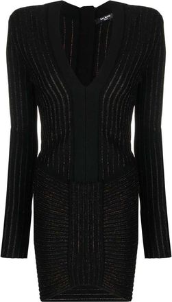 Balmain Kurzes Kleid - Schwarz