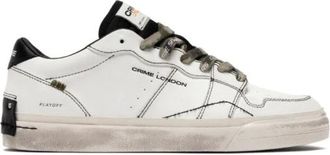 Crime London Homme, Chaussures, Blanc, Taille: 45 EU Playoff Baskets