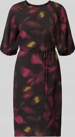 Zero Knielanges Kleid aus Viskose-Mix mit Strukturmuster