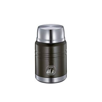 cilio 545524 Food-Container, Edelstahl, Schwarz, 9 x 9 x 16 cm