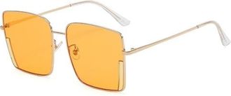 Generic Lunettes De Soleil Tendance &Agrave; Monture Carr&eacute;e Oversize, Style Streetwear, For Hommes Et Femmes, En M&eacute;tal, For Les F&ecirc;tes Et Les Activit&eacute;s De Plein Air.(