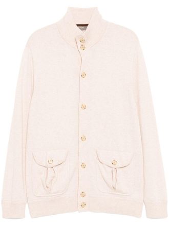 N.Peal veste bomber en maille - Tons neutres