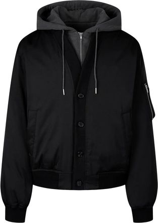STUDIO TOMBOY V-neck bomber jacket - Noir