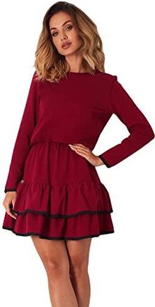 Lemoniade Robe Femme Automne/Hiver à Manches Longues, Mod. 1 Rouge Carmin, M
