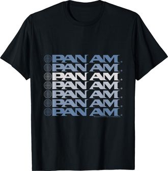 Pan Am Hellblau Farbverlauf Cascade T-Shirt