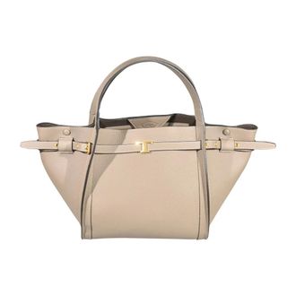 Tod's Femme, Sacs, Beige, Taille: ONE Size Petit sac shopping en cuir