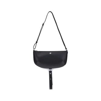 Courr&egrave;ges Eclipse Schultertasche mit Metalllogo - - Bags - Damen - Schwarzk - ONE SIZE