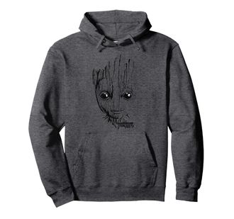 MARVEL Guardians Vol. 2 Das Gesicht von Groot Lines Pullover Hoodie