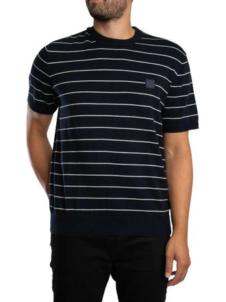 HUGO BOSS Kanacho Box Logo T-Shirt, Blau