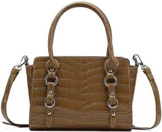 Queen Helena Petit sac à main avec bandoulière amovible pour femme M1071, Kaki
