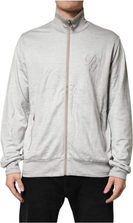 Dolce & Gabbana Homme, Sweatshirts et sweats &agrave; capuche, Gris, Taille: 2XL Gilet Zipp&eacute;