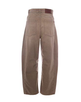 Max Mara Womens Jeans Arcadia Light Cappuccino Used Cotton