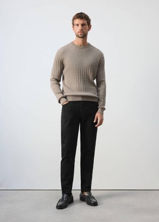 Mango Jean Patrick slim fit Ultra Soft Touch black denim - Homme - 38 - MANGO MAN