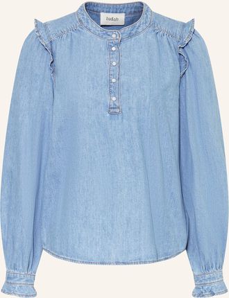 BA&SH Ba&Sh Jeansbluse Lio Mit Volants blau