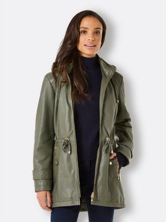 Mainpol Allwetterjacke Lammnappa-Lederjacke Langarm