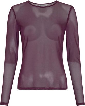 Moss Copenhagen Illenora Top - - Tops - Damen - Lila - S/M