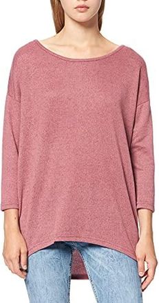 Only 15124402, T-Shirt &Agrave; Manches Longues Femme, Rose (Mesa Detail:Melange), 36 (Taille Fabricant: Small)