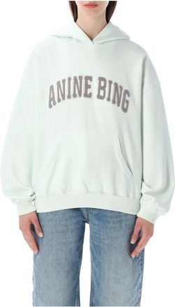 Anine Bing Femme, Sweatshirts et sweats &agrave; capuche, Vert, Taille: 40 FR Harvey Sweat &agrave; capuche