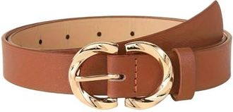 Generic 1 ceinture en polyuréthane avec boucle en métal, accessoire classique, tendance, accessoire pour femme, camel, 105 cm