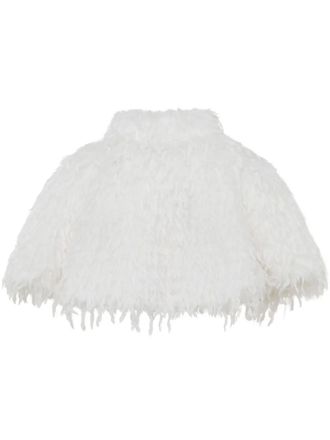 Unreal Fur cape en fourrure artificielle - Blanc